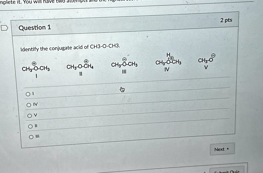 question 1 identify the conjugate acid of ch3 o ch3 ch3 o ch3 ch3 o ch4 ch3 o ch3 ch3 o ch3 ch3 ...