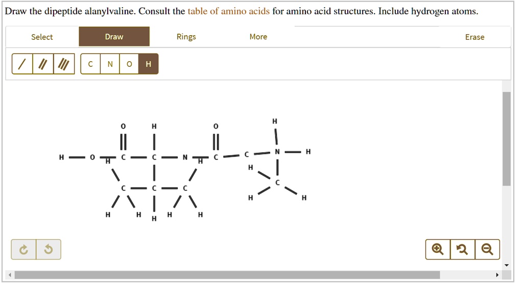 Draw the dipeptide alanylvaline. Consult the table of amino acids for ...