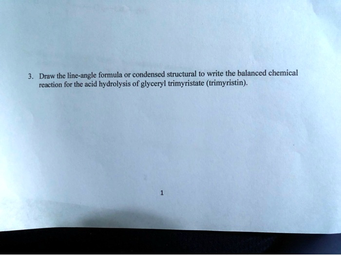 3. Draw the line-angle formula or condensed structural to...