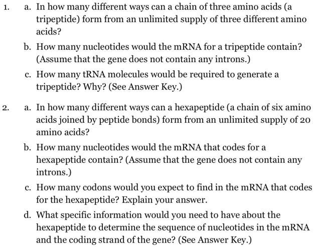 SOLVED: In how many different ways can a chain of three amino acids (a tripeptide) form from an ...