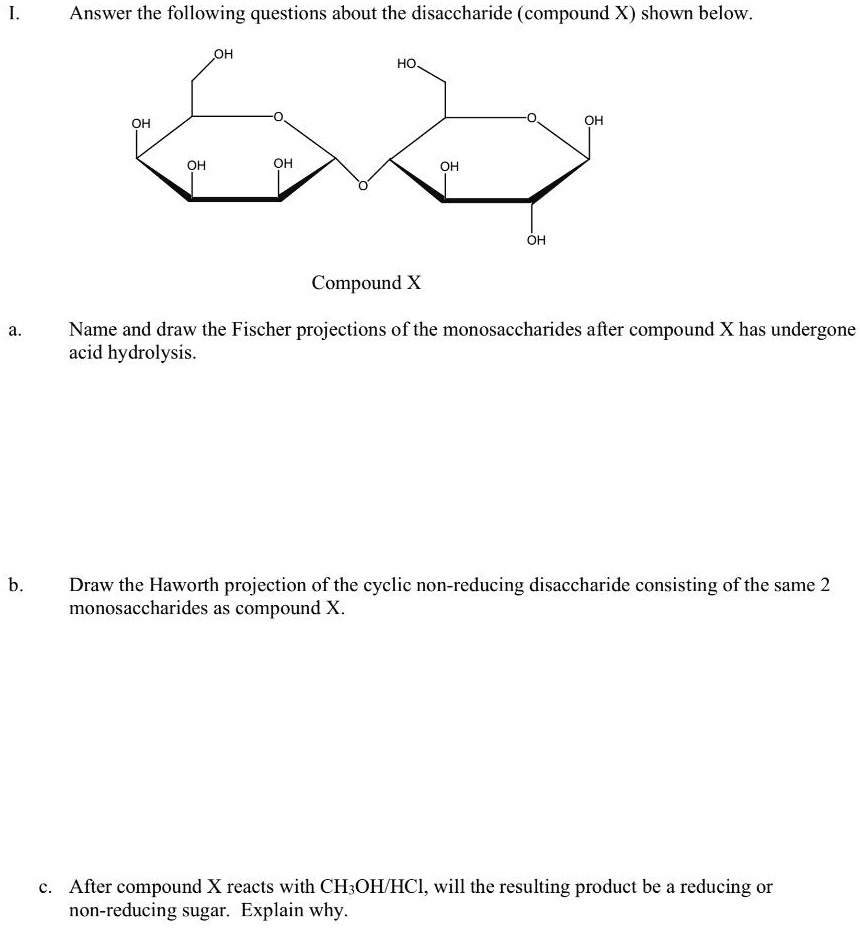 VIDEO solution: Answer the following questions about the disaccharide ...