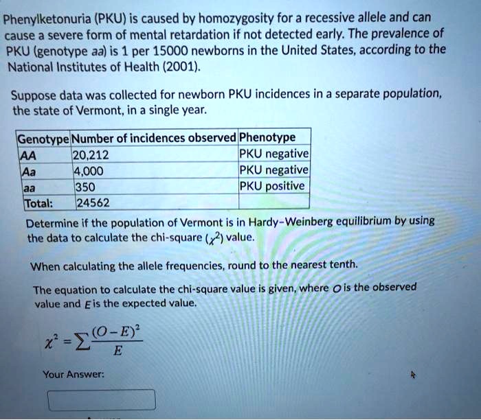 phenylketonuria pku is caused by homozygosity for a recessive allele ...