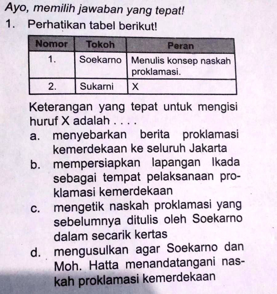 SOLVED: TOLONG AKU DONGG PLIS Ayo, memilih jawaban yang tepat! 1 ... SOLVED: TOLONG AKU DONGG PLIS Ayo, memilih jawaban yang tepat! 1 ...
