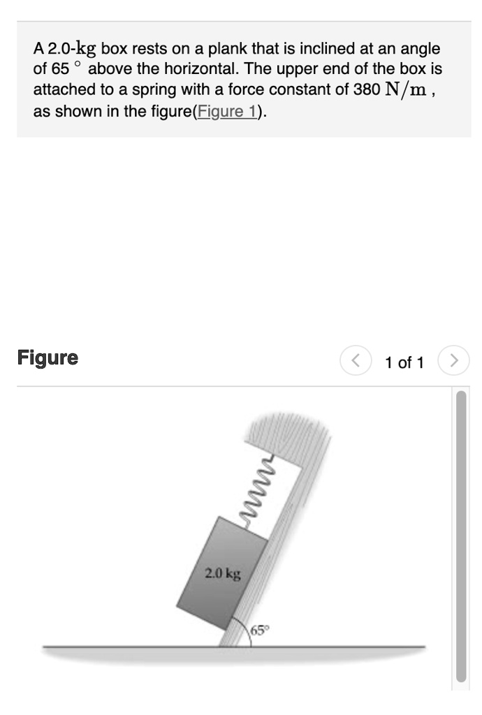 SOLVED: If the coefficient of static friction between the box and the plank is 0.21, what is the ...