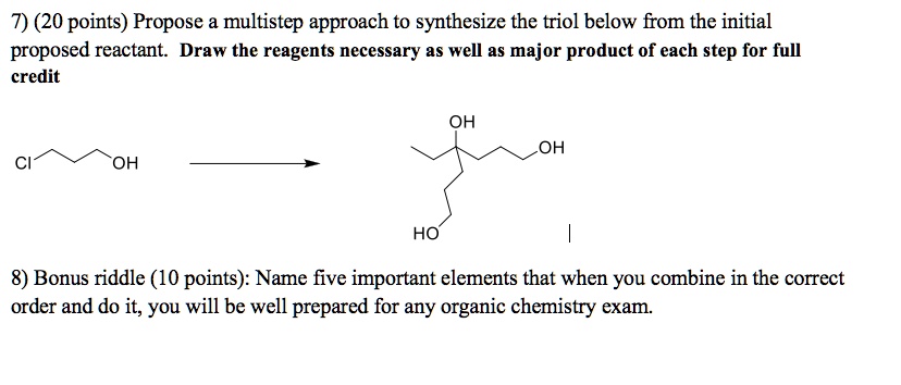 SOLVED: 7) (20 points) Propose a multistep approach to synthesize the ...