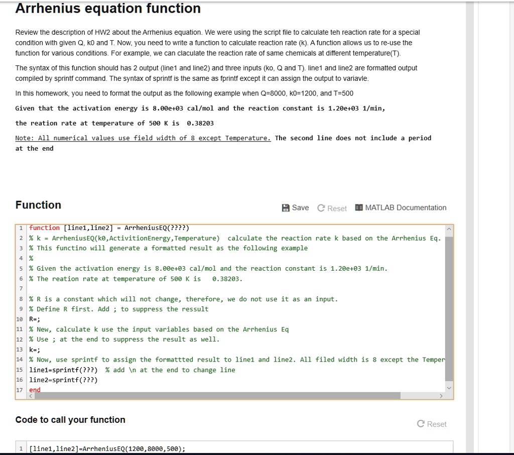 r 1987 formula k k0exp qrt matlab arrhenius equation function review the description of hw2 ...