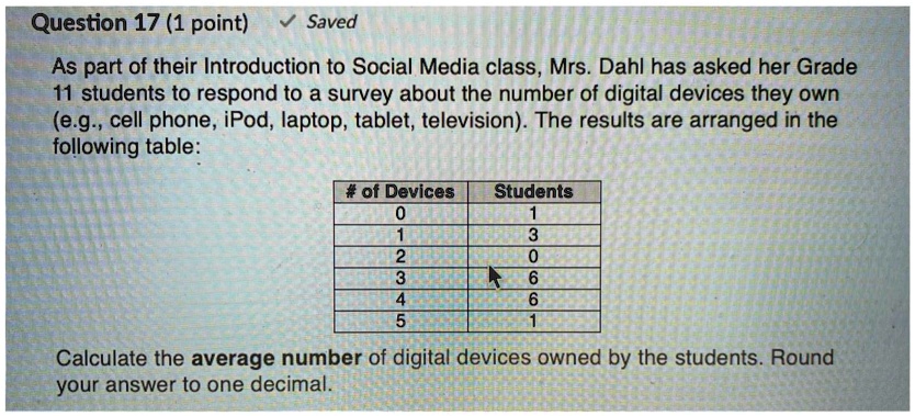 SOLVED: Question 17(1point) VSaved As part of their Introduction to ... SOLVED: Question 17(1point) VSaved As part of their Introduction to ...