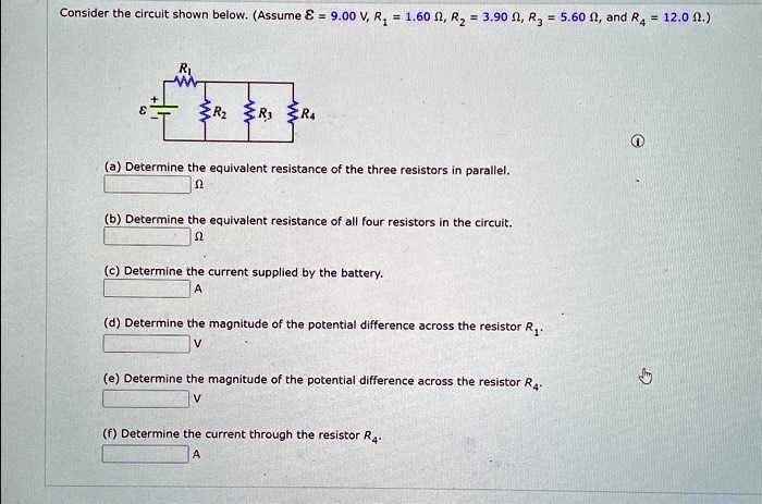 Solved Texts Consider The Circuit Shown Below Assume V 9 00v R1