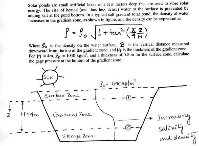 SOLVED: Solar ponds are small artificial lakes of a few meters deep ...