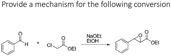 SOLVED: Provide a mechanism for the following conversion NaOEt EtOH OEt OEt