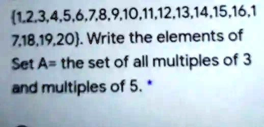 123456789101112131415161 7181920 write the elements of sct a the set of ...