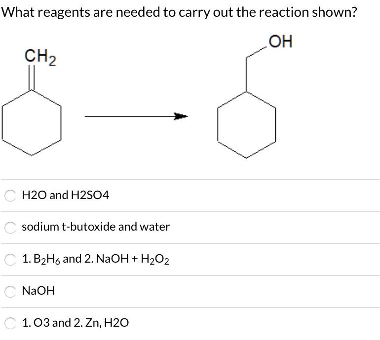 SOLVED: What reagents are needed to carry out the reaction shown? OH ...