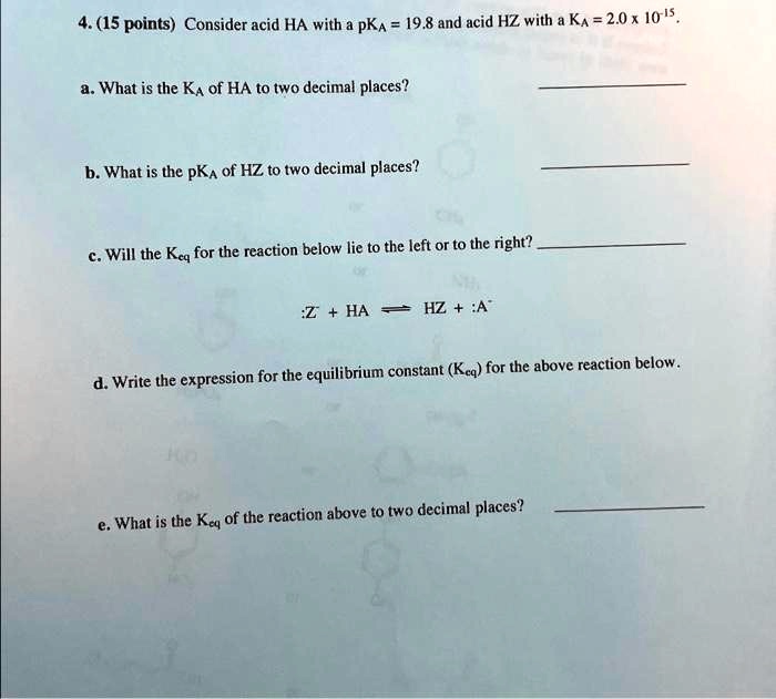 SOLVED: a. What is the Ka of HA to two decimal places? b. What is the ...