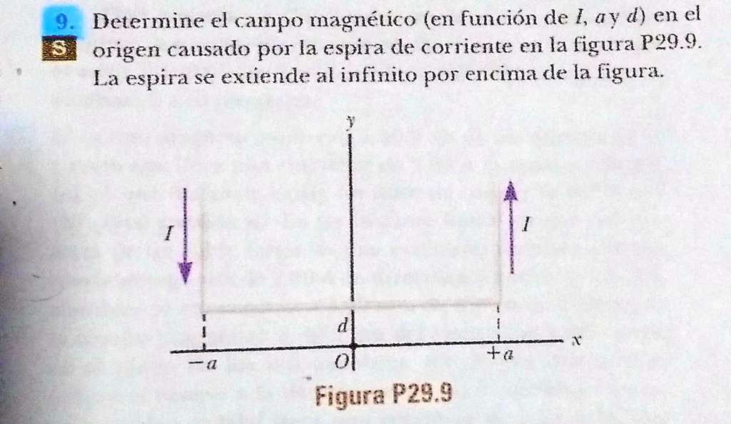 SOLVED: 9) Determine the magnetic field (as a function of I, a and d ... SOLVED: 9) Determine the magnetic field (as a function of I, a and d ...