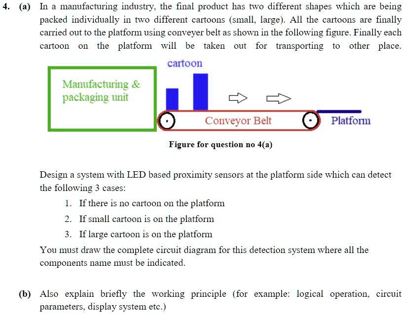 SOLVED: In a manufacturing industry, the final product has two ...