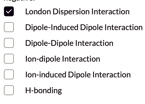 SOLVED: London Dispersion Interaction, Dipole-Induced Dipole ...