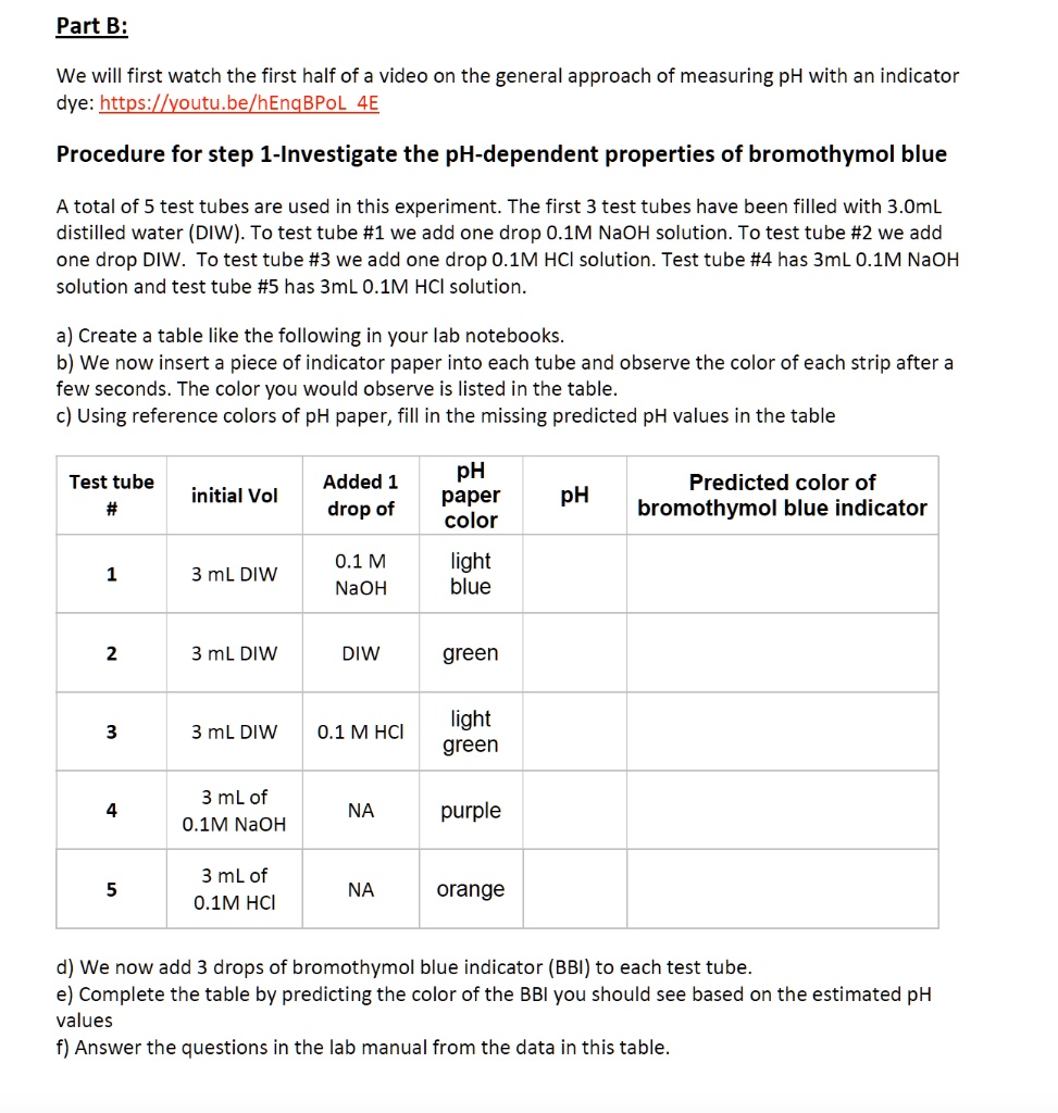 SOLVED: Part B We will first watch the first half of a video on the general approach of ...