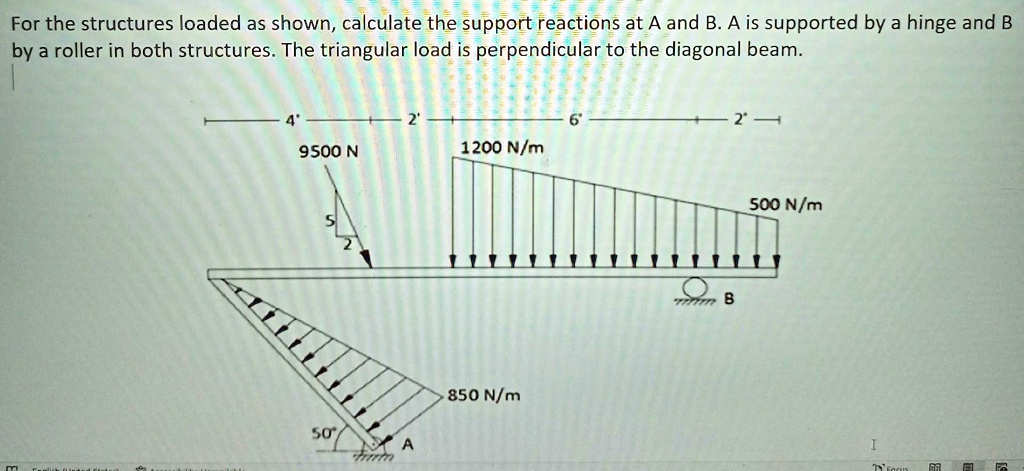 SOLVED: Please show solution. For the structures loaded as shown ...
