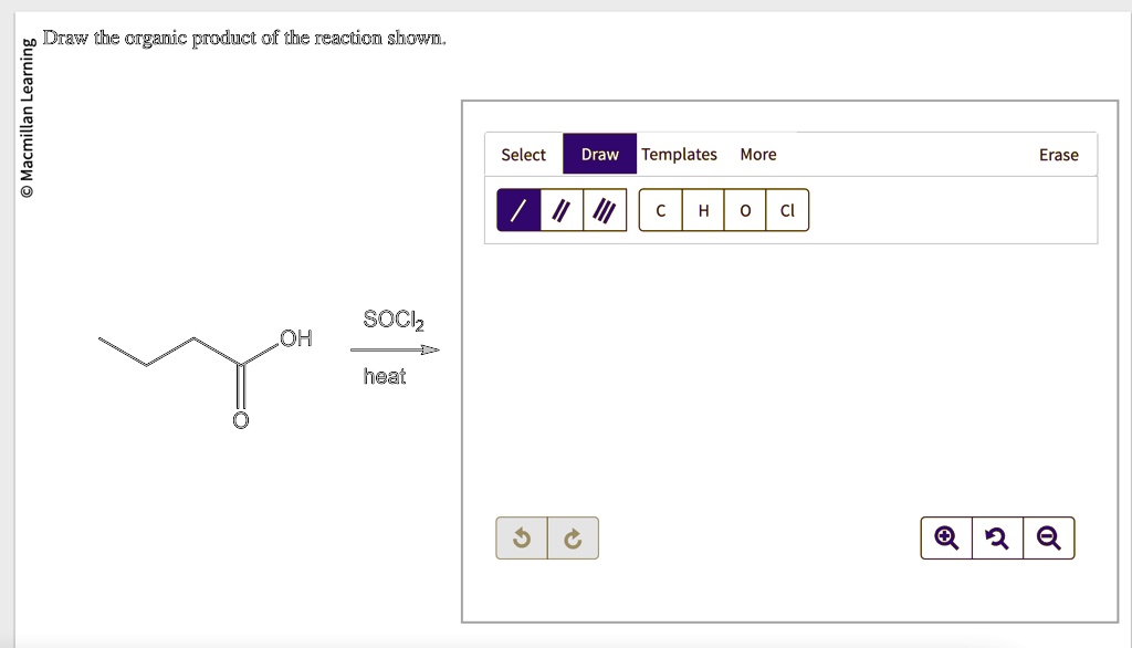 Macmillan Learning Draw the organic product of the reaction shown ...