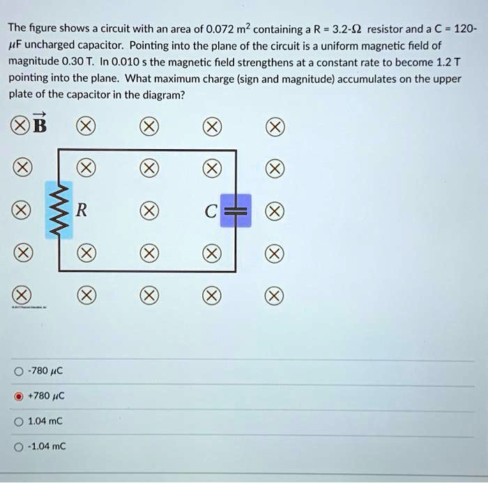 SOLVED: The figure shows a circuit with an area of 0.072 m? containing ...