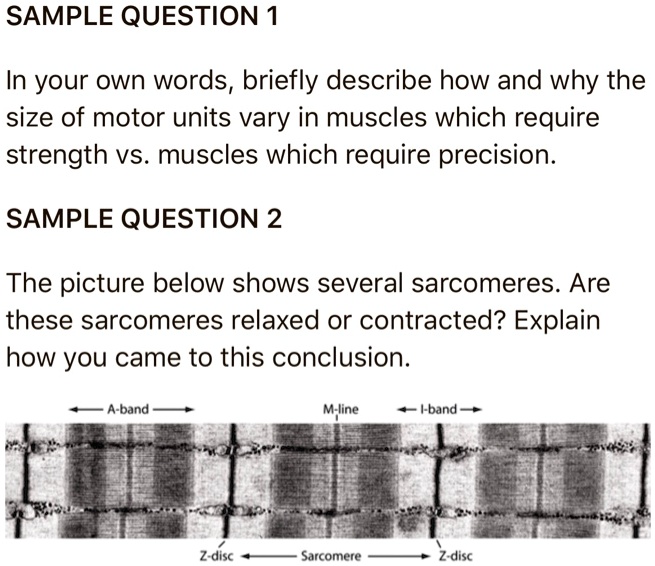 SOLVED: SAMPLE QUESTION 1 In your own words, briefly describe how and ...