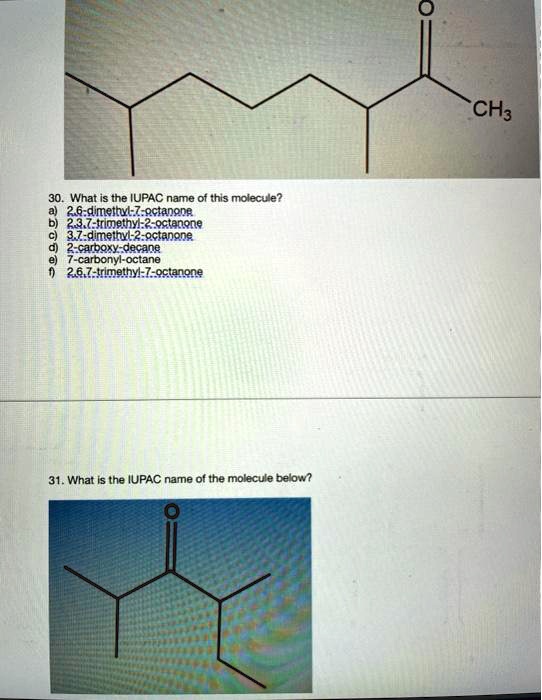 CH330. What is the IUPAC name of this molecule? ectan… - SolvedLib