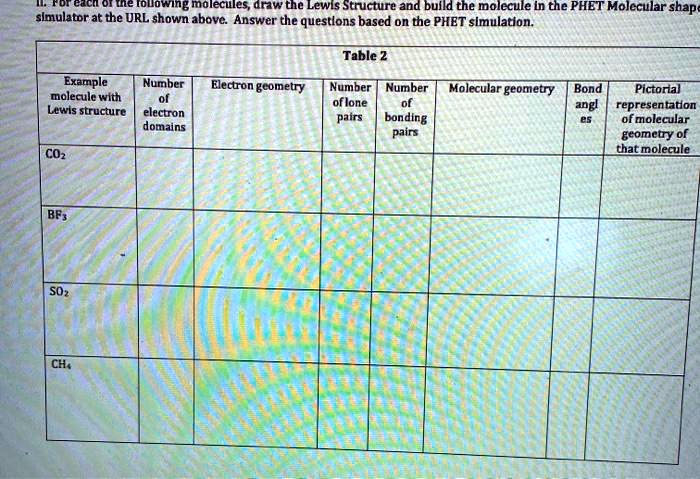 SOLVED: Text: Examine Online TOLO in molecules; draw the Lewis ...
