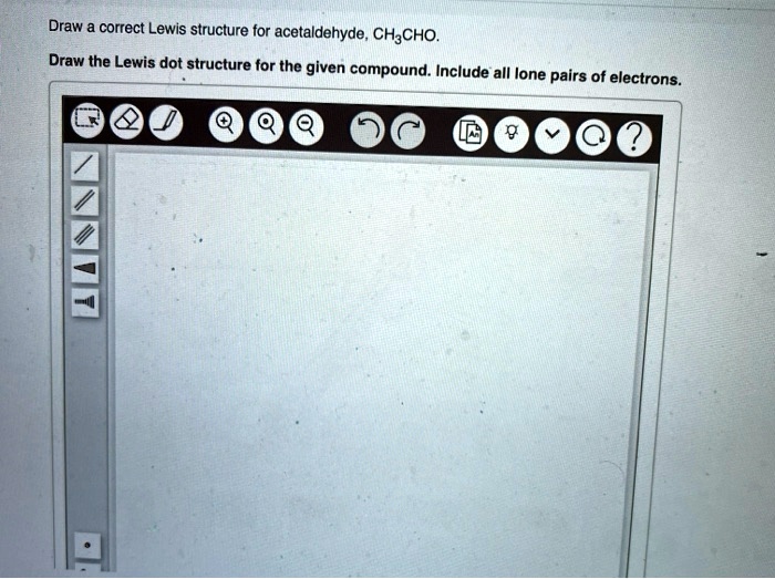 draw correct lewis structure for acetaldehyde chc cho draw the lewis ...