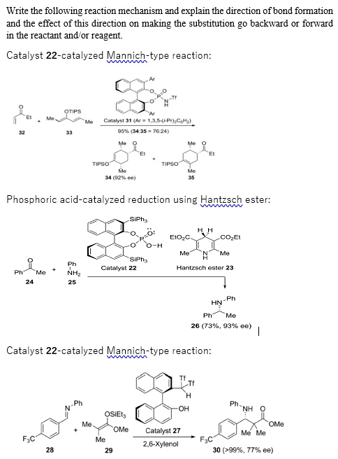 SOLVED: Please complete the following reaction and propose a possible ... SOLVED: Please complete the following reaction and propose a possible ...