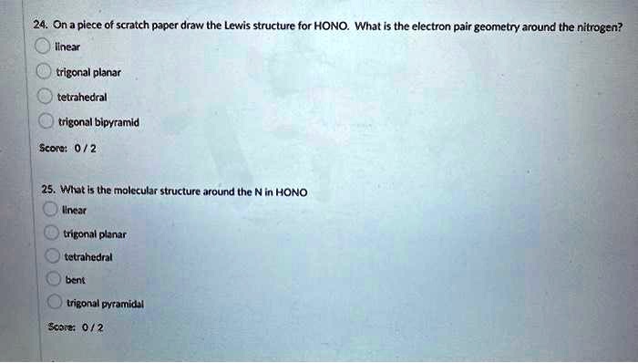 SOLVED:24. On 3 piece 0f scratch papcr draw the Lewis structure for ...