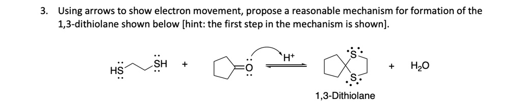 SOLVED:Using arrows to show electron movement; propose a reasonable ...
