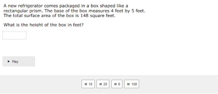 SOLVED: A new refrigerator comes packaged in a box shaped like a ...