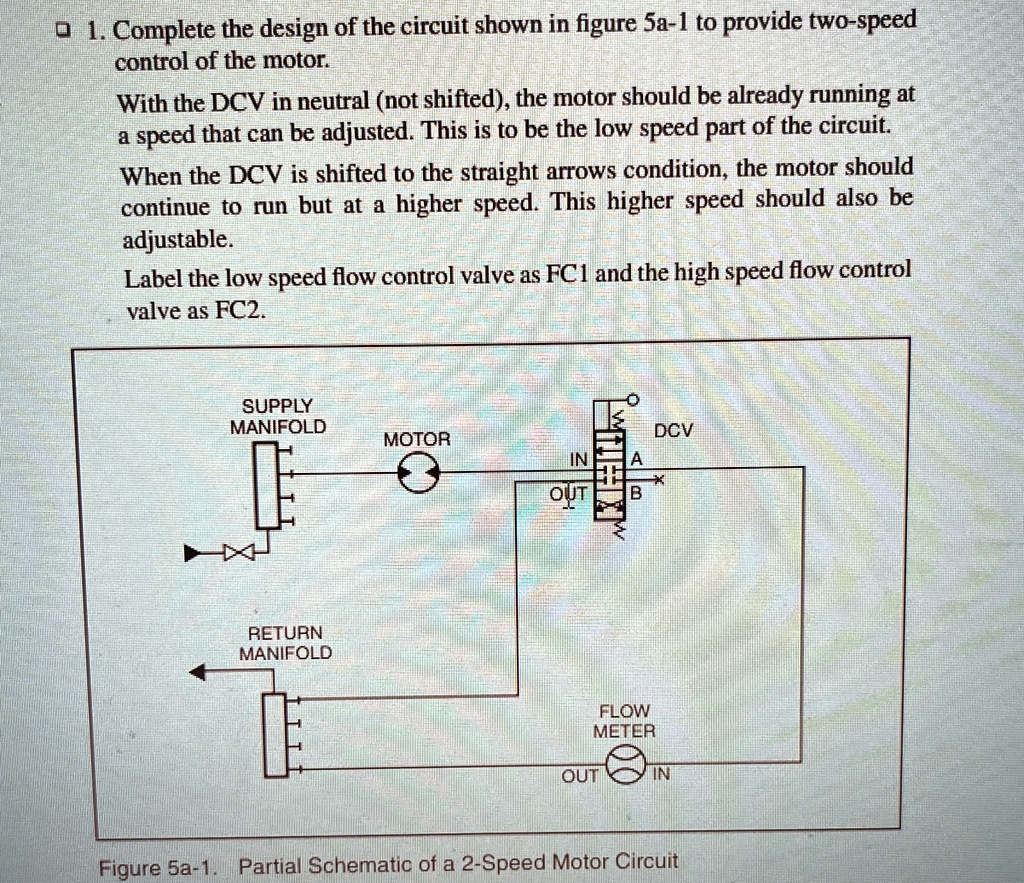 1 complete the design of the circuit shown in figure 5a 1 to provide ...