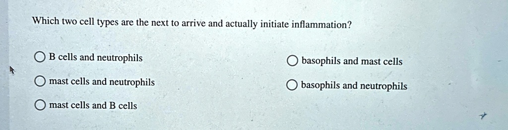 which two cell types are the next to arrive and actually initiate ...