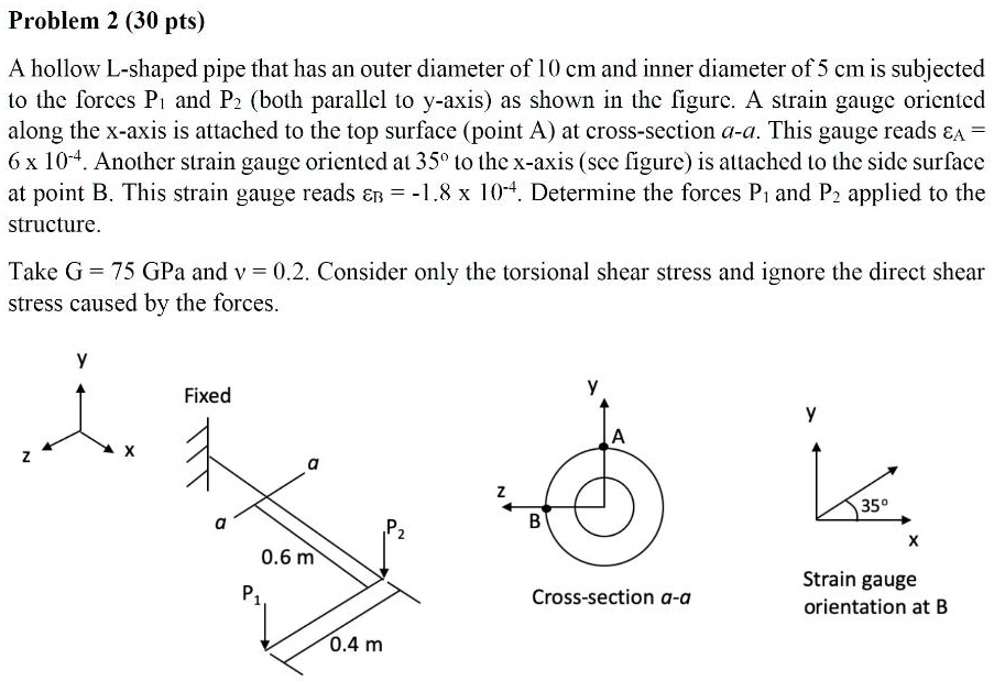 a hollow l shaped pipe that has an outer diameter of 10 cmand inner ...