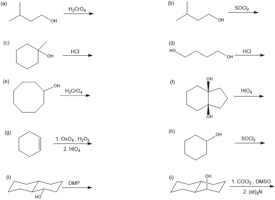SOLVED: 'Draw structural formulas for the major organic products of each reaction.