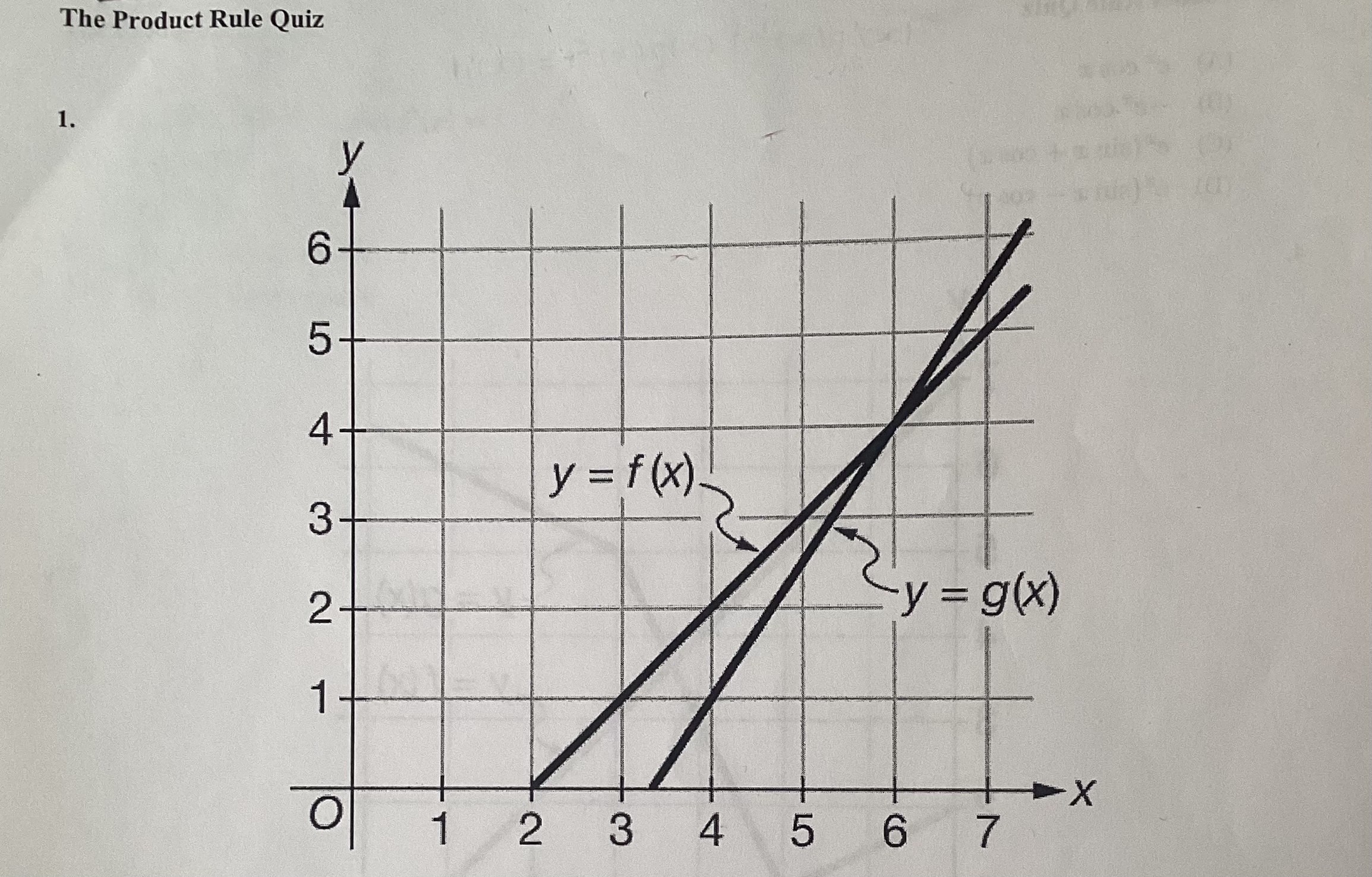 The Product Rule Quiz 1.