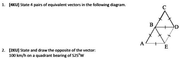 SOLVED: [AKUJ State pairs of equivalent vectors in the following ...