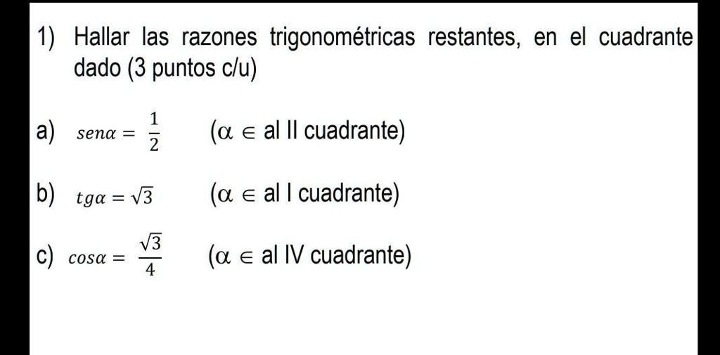 SOLVED: ayudaaaa, cómo se hace esto? 1) Hallar las razones ... SOLVED: ayudaaaa, cómo se hace esto? 1) Hallar las razones ...