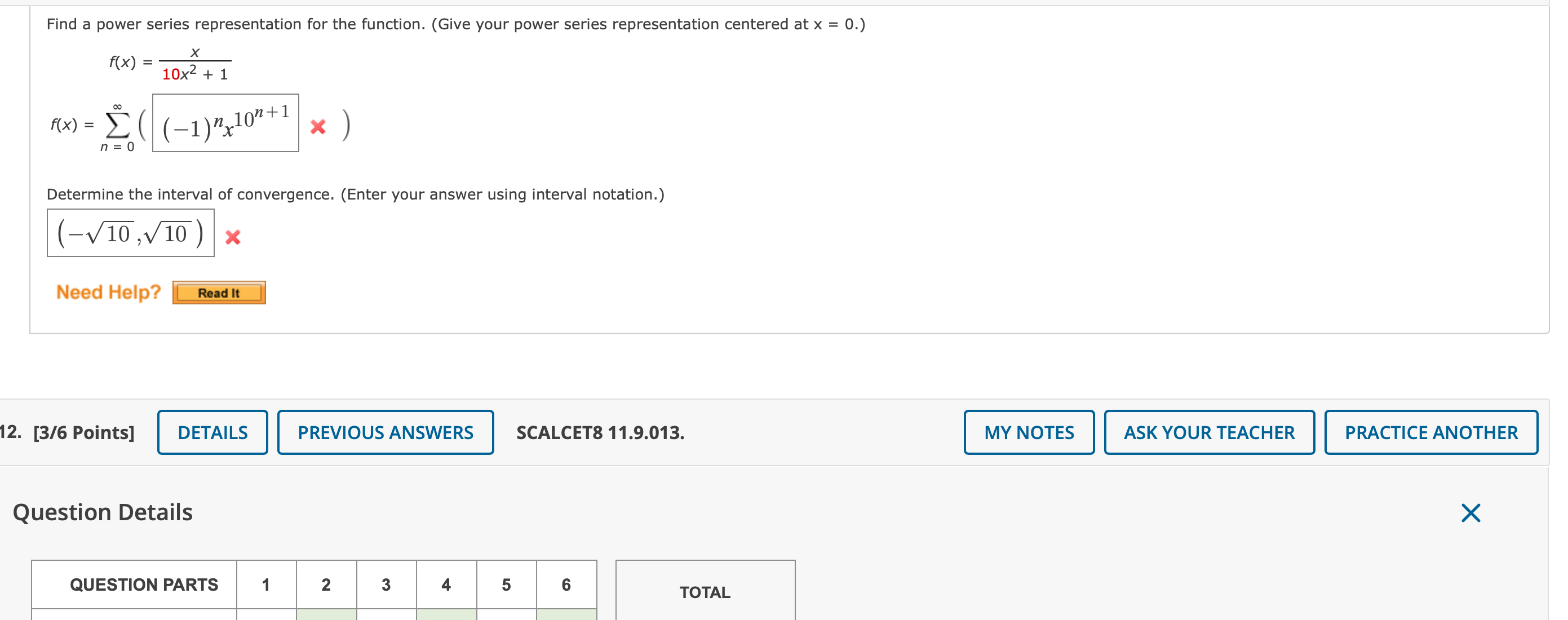SOLVED Find A Power Series Representation For The Function Give Your