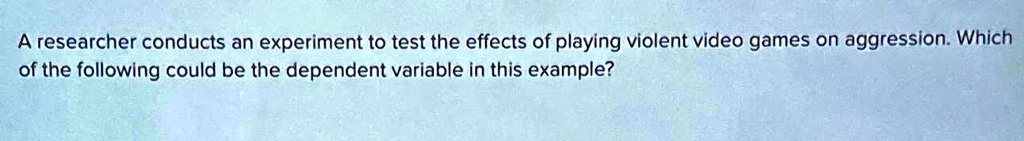 SOLVED: A researcher conducts an experiment to test the effects of ...