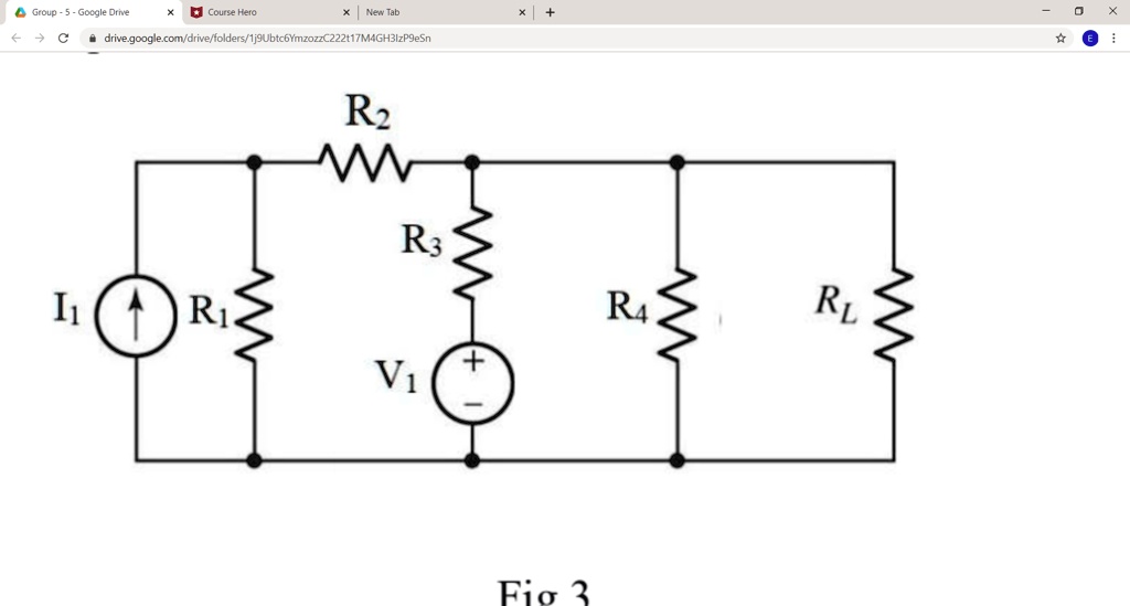 Solved 3 Consider The Circuit Shown In Fig 3a Employ Nortons Theorem And Thevenins