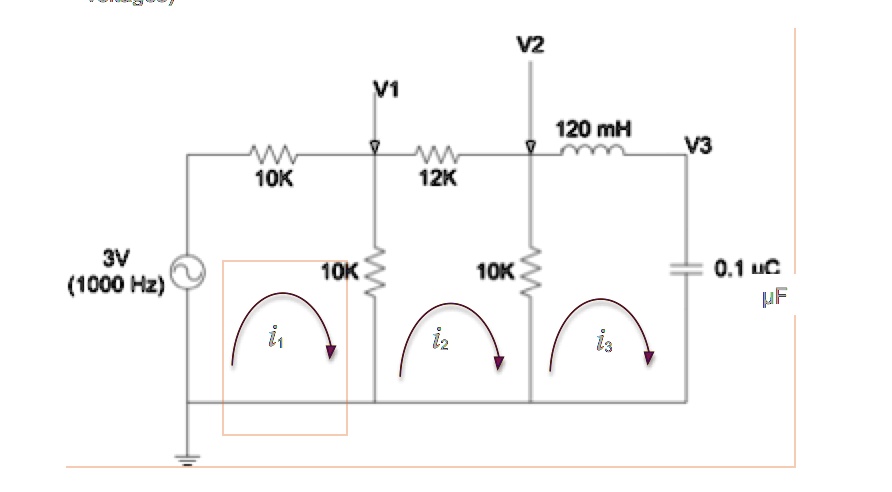 SOLVED: Calculate the theoretical voltage at each node of the Figure 2 circuit using the mesh ...