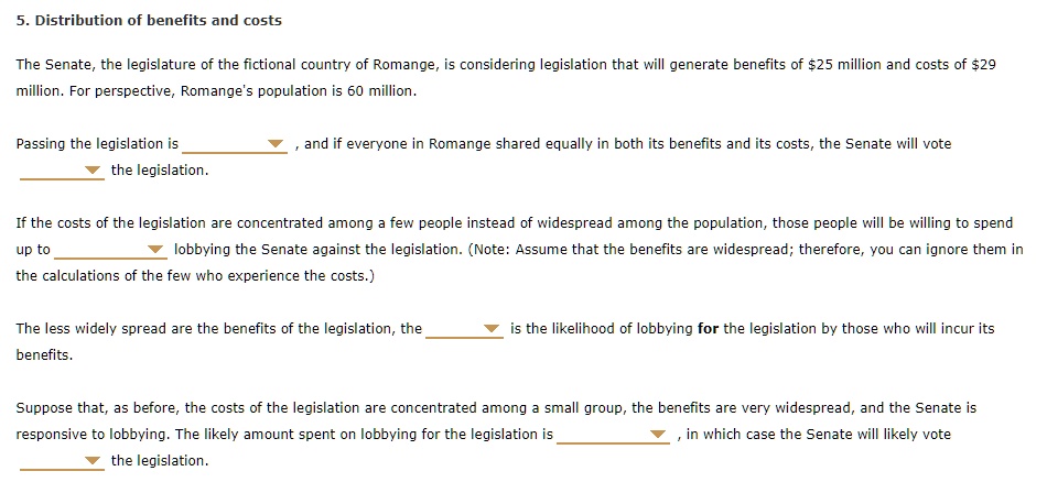 5 distribution of benefits and costs the senate the legislature of the ...