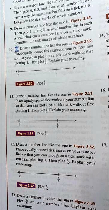 SOLVED: 8.Draw a number line like t there such a way that each number ...