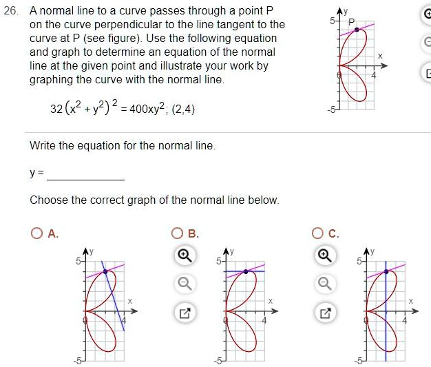 SOLVED: 26 . A normal line to a curve passes through a point P on the ...