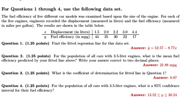 For Questions through 4 use the following data set_ T… - SolvedLib