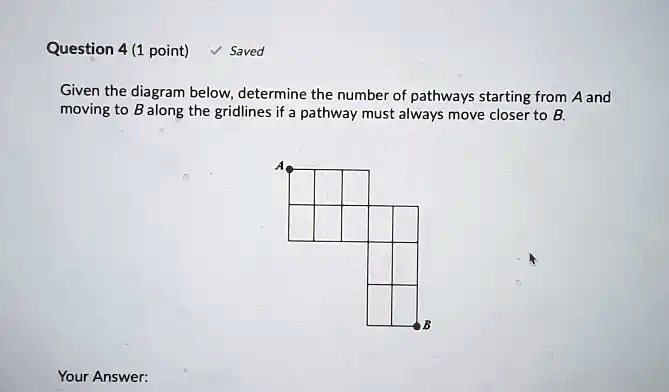 SOLVED: Question 4 (1 point) Saved Given the diagram below; determine ...