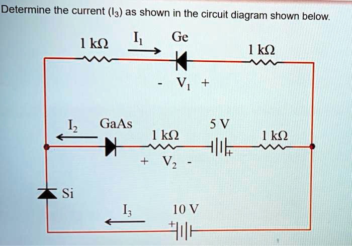 SOLVED: Determine the current (Is) as shown in the circuit diagram ...