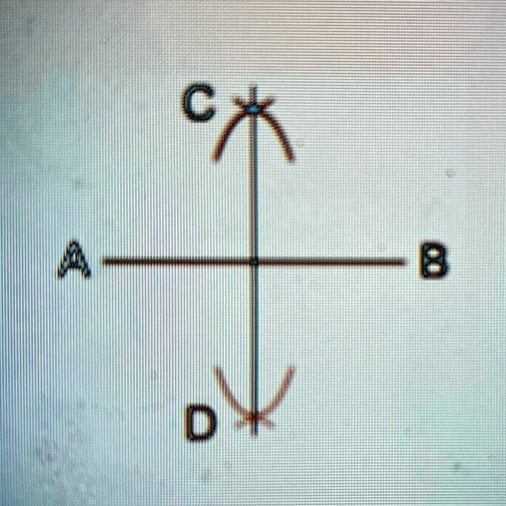 SOLVED: 'which of the following is true for this image? a. CD is the perpendicular bisector of ...